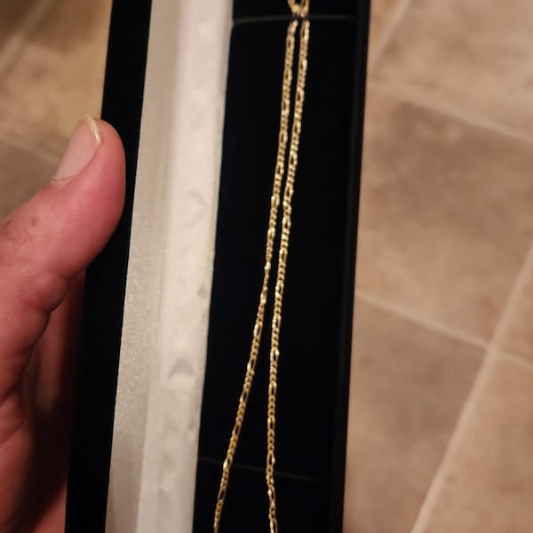 10K Yellow Gold Figaro Chain Necklace,2mm - 6.6mm 16" - 28" Inch, 10k ...