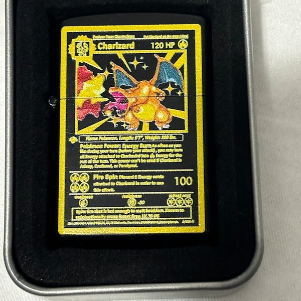 Base Set Charizard Custom Lighter - Etsy