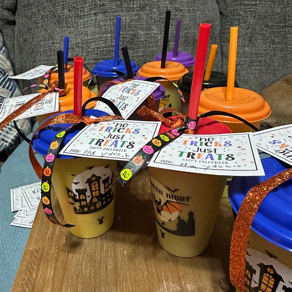 Halloween Favor Tags, Boo Gift Tags, Trick or Treat Favor Tags, Treat ...