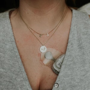 14K Gold Initial Necklace, Family Initial Neklace, Multiple Initial Name Necklace, Custom ...