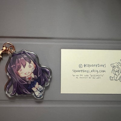 Double-sided Yuri Keychain doki Doki Literature Club - Etsy