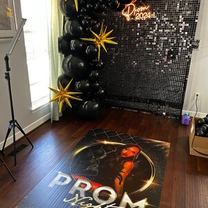 Custom Photo Birthday Backdrop, Party Sparkle Birthday Party Backdrop ...