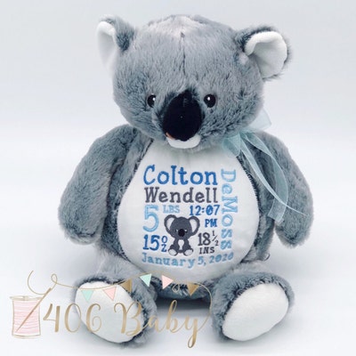 Baby Koala Embroidery Design, Animal Embroidery Design, Machine ...