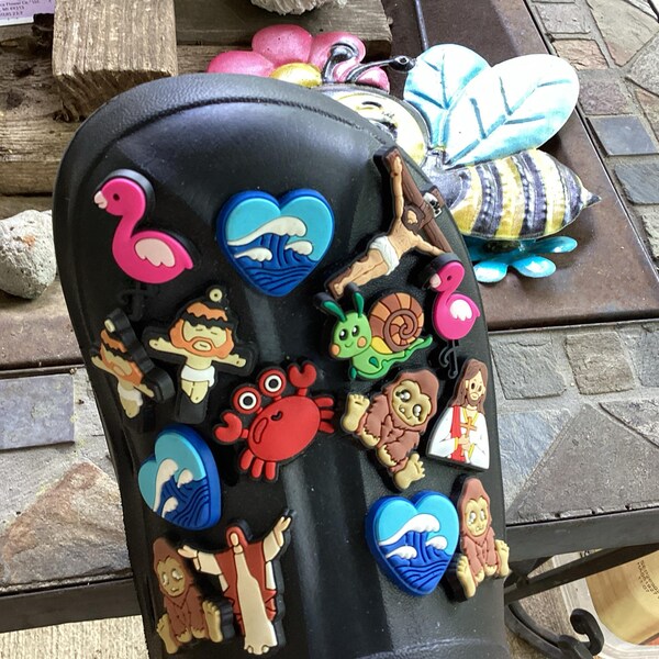 Highland Cow Clog Charms - Farm Animal Shoe Accessories - Cutie Cow ...