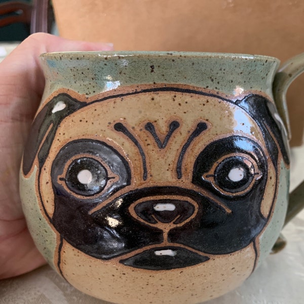 Pug Mug Custom Pet Portrait Mug Dog Pet Coffee Mug Cup Personalized ...