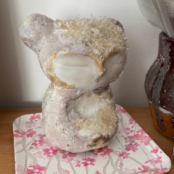 Raku Ceramic Praying Kitsune Fox Statue: Japanese Shinto Inari ...