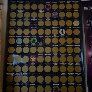 100 Musicals Scratch off Poster - Etsy UK
