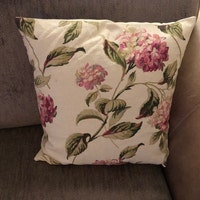 One Handmade Cushion Laura Ashley Hydrangea Pink Fabric, Flowers ...