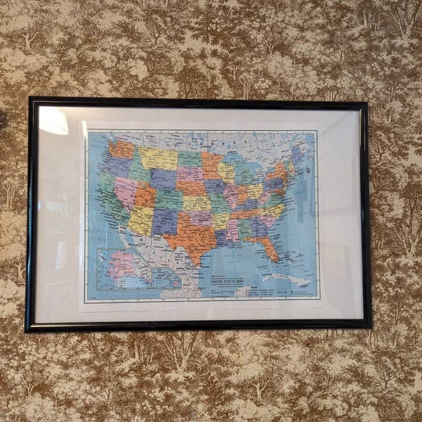 Wyoming State Wall Map: Large Print Political Poster (32"x26") - Etsy
