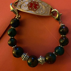 Medical Alert Bracelet Replacement STRETCH Beaded - Etsy