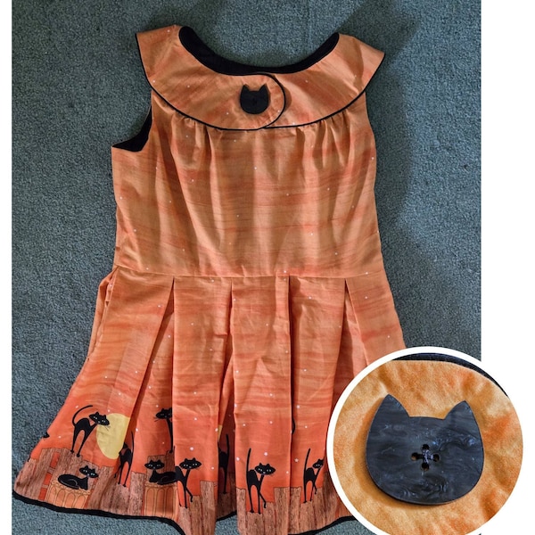 Cat Sewing Button Crochet Button Knitting Button Decorative Notion 2" 1 ...