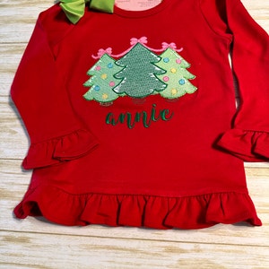 BUNDLE Christmas Tree Trio With Bows & Stars Sketch Stitch Machine ...