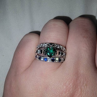 Padparadscha Engagement Ring for Women 925 Sterling Silver Padparadscha ...