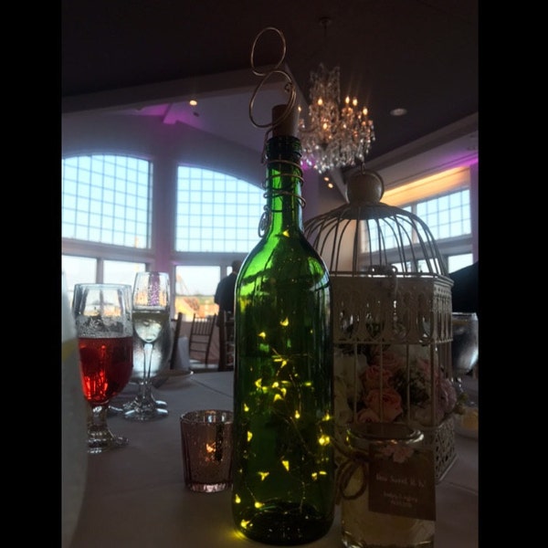 Wine Bottle Table Numbers, Set of 5, Handmade Wedding Bottle Numbers ...