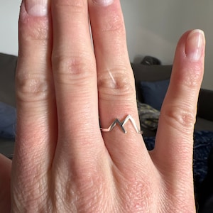 Arch Ring Silver Arch Ring Gold Arch Ring Curve Ring Angle | Etsy