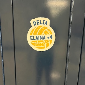 Personalized Volleyball Sticker or Magnet Team Name Sticker or Magnet ...