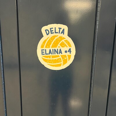 Personalized Volleyball Sticker or Magnet Team Name Sticker or Magnet ...