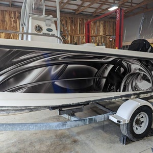 Spiral red Boat Wrap Kit Vinyl Graphic Decal 15 Sizes Available - Etsy