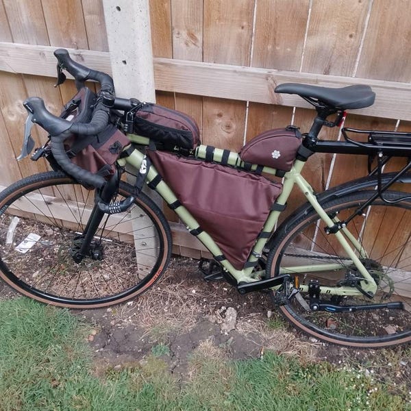 4-set Handlebar Cycling Bag+ Frame Bag+ Full Frame Bag+small Bike Bag ...
