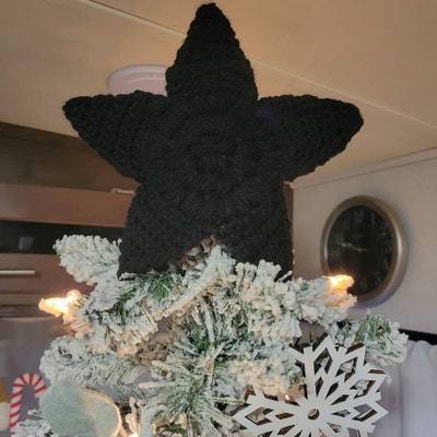 CROCHET PATTERN // Christmas Tree Topper Crochet Star - Etsy