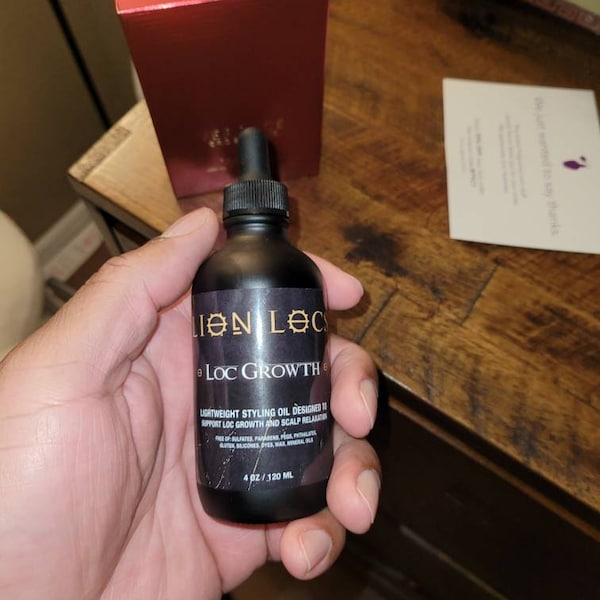 Lion Locs Growth Oil & Scalp Relaxer | Light Styling Moisturizer for ...
