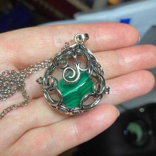 5pcs Openable Cute Cat Locket Double Sided Dull Silver Rock Lava Bead ...