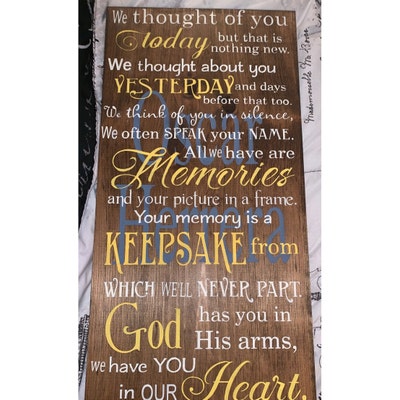 I Thought of You Today Handmade Wood Sign. Inspirational, Sign, and ...