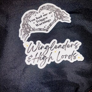 My House My Chair My Woman Sticker, Bookish Sticker, Fourth Wing, Iron ...