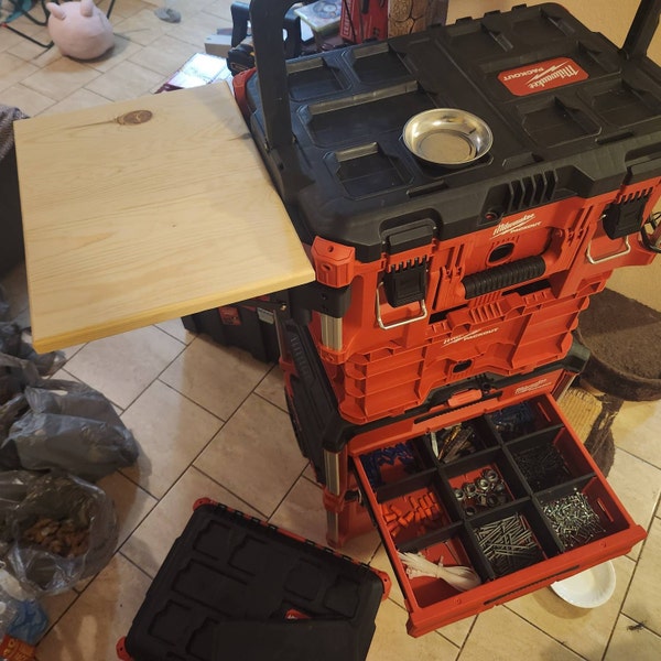 Collapsible Side Table for Milwaukee Packout Toolbox by Milwookie - Etsy