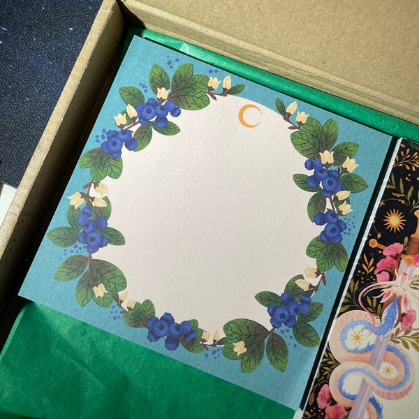 Blueberry Memopad Mini Notepad 50 Sheets Memo Pad - to Do List Memo Pad ...