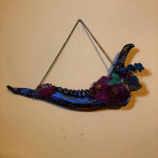 Vine Crystal Suncatcher Wind Chime / Wire & Found Objects Oddity Decor ...