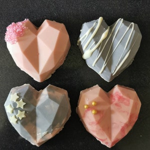 Diamond Heart 3D Cakesicle Silicone Mould Cake Gems Cake | Etsy UK