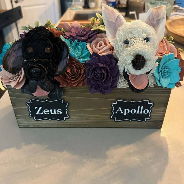 FLOWER DOG] Custom Dog Bouquet] Puppy Flower] Flower Dog Custom Order ...