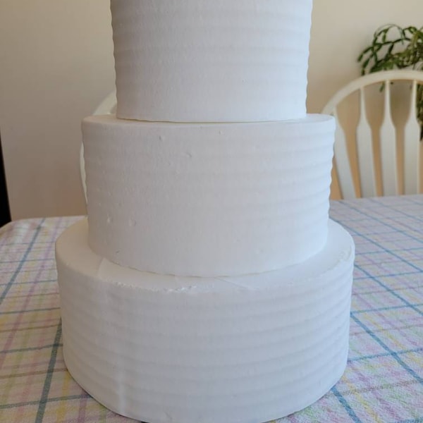 Type5] Fake/faux Cake : Smooth Horizontal Texture(4inch Thickness) - Etsy