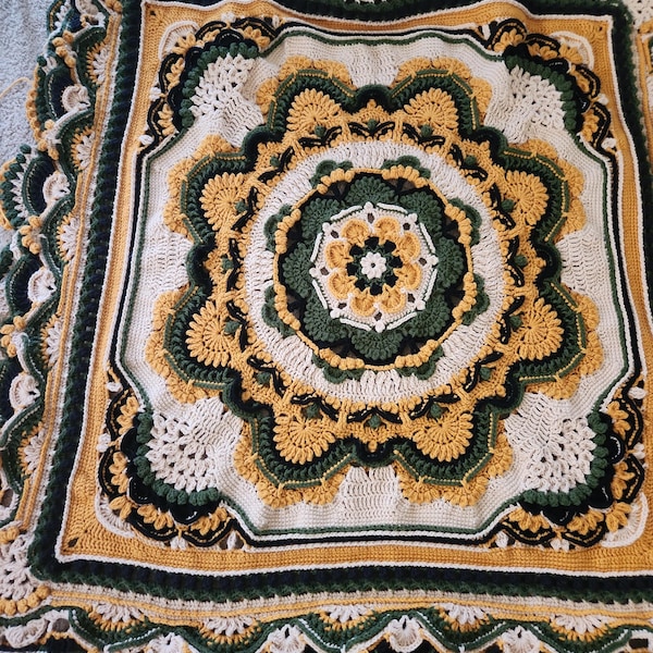 Blooming Joy Crochet Blanket Pattern: Vintage Vibe Photo Tutorial (PDF ...