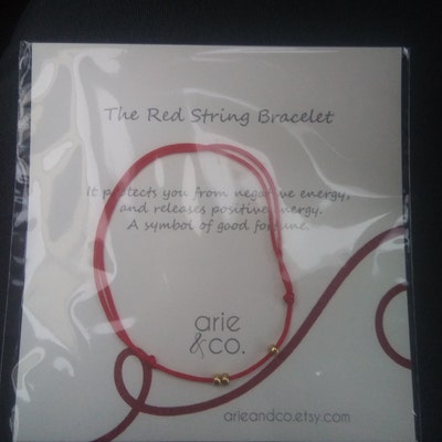 Gold Red String Bracelet, Red String Bracelet, Red String Protection ...