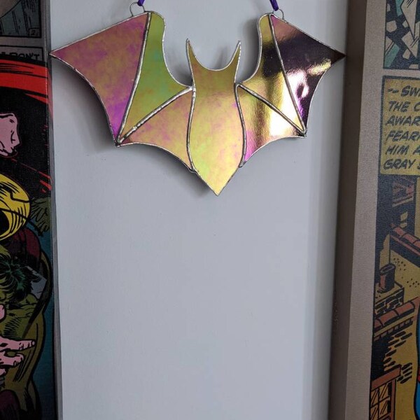 Stained Glass Highland Cow With Silver Solder on a Metal Chain - Etsy UK