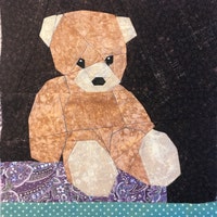 Teddy Bear Paper-piecing Quilt Pattern PDF - Etsy Canada