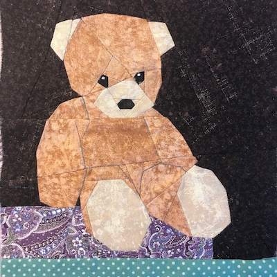 Teddy Bear Paper-piecing Quilt Pattern, PDF - Etsy