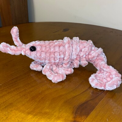 Variegated Crochet Shrimp large - Etsy