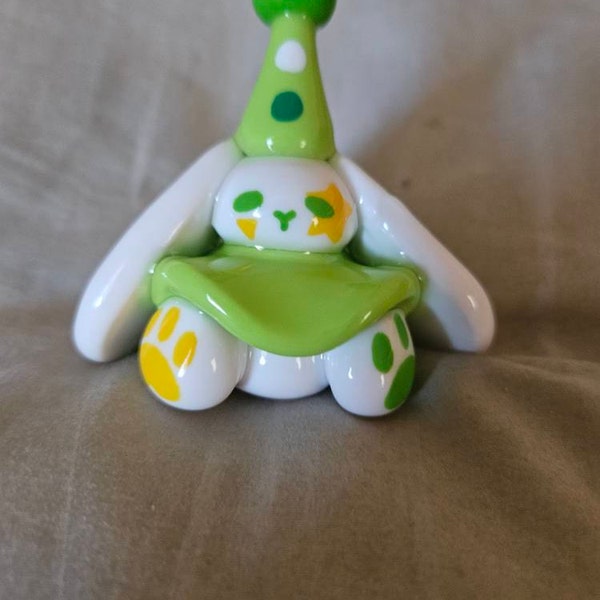 Clay Circus Desk Buddy, Cute Animal Clowns, Mini Polymer Decor Figurine ...