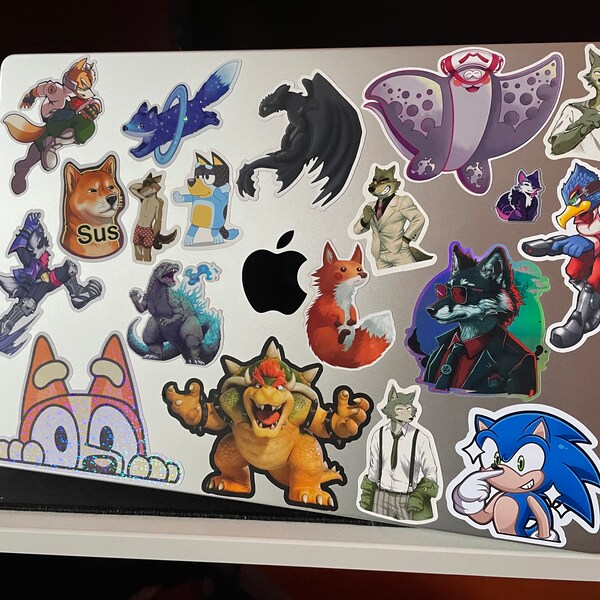Nintendo Super Smash Bros - Star Fox Space Animals Sticker Pack - Etsy
