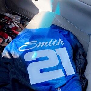 Motorcycle Helmet Decals Retro Font Stripes Dirt Bike Motocross Custom ...