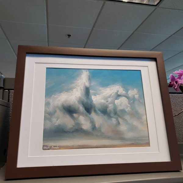 ART PRINT Horse Clouds | Canvas | Paper | Landscape Wall Art ...