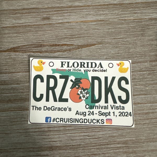 Customized Duck Tags: Riddle Cruise / Customized With Your Personal ...