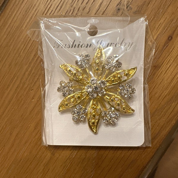 SALE 10 Pcs Assorted Rhinestone Button Brooch Embellishment Gold Pearl ...