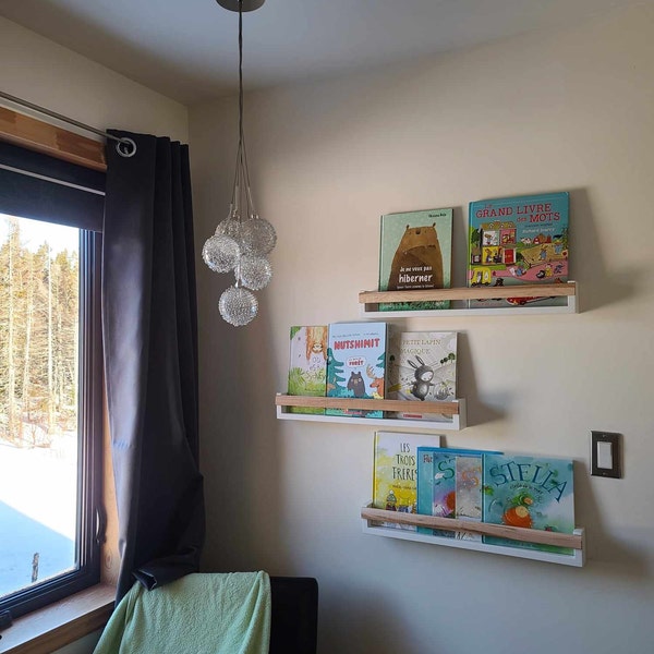 Nursery Bookshelf, Kids Bookshelf, Floating Shelves, Kids Room Decor ...