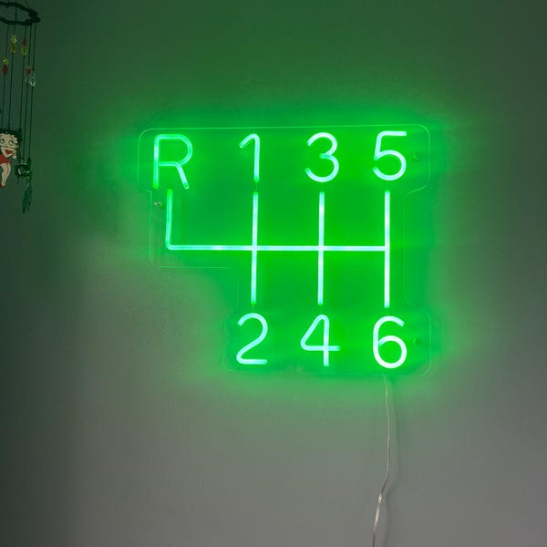 Car Gearbox Neon Sign,gearbox Neon Sign,speed Gear Neon Sign,automotive ...