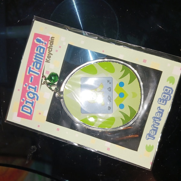 Digi Egg - Digitama Tamogatchi Acrylic Charm Keychains (double-sided ...