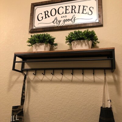 Groceries and Dry Goods Sign Grocery Wood Sign Kitchen Sign Kitchen ...